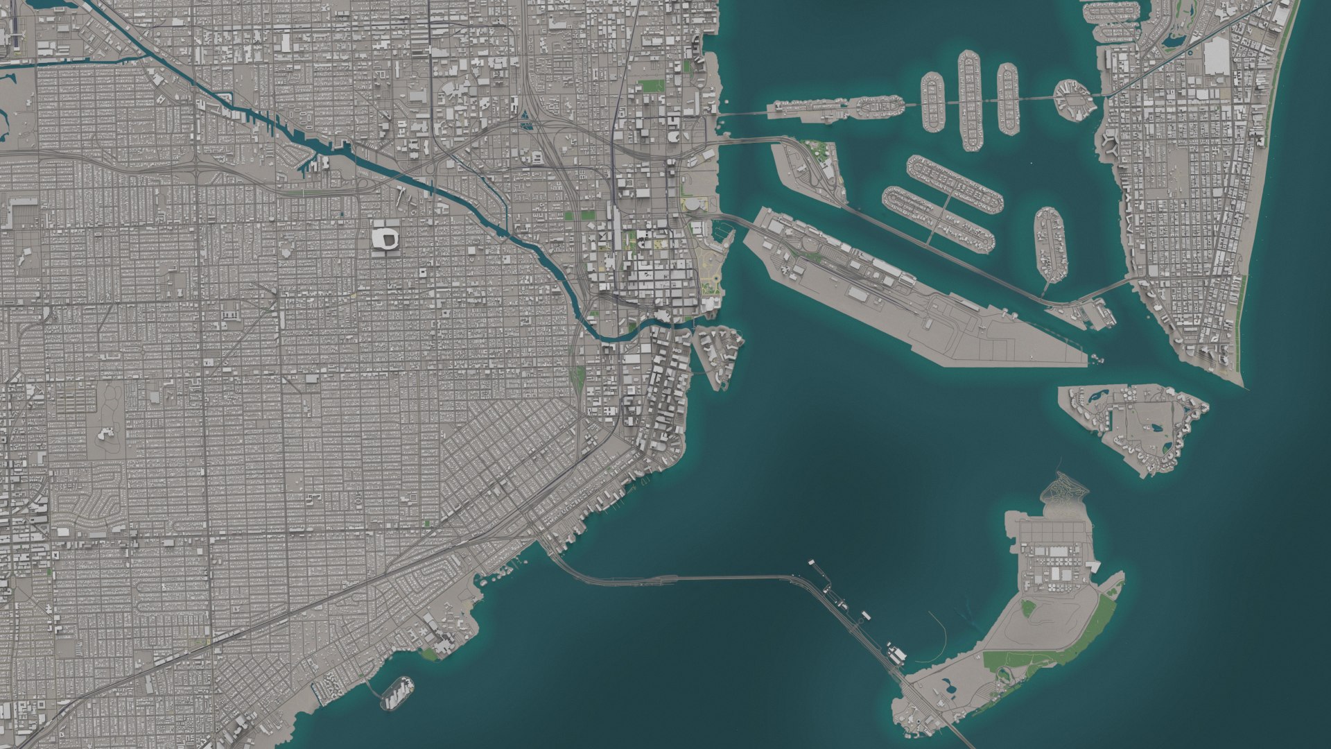 Miami Florida Model - TurboSquid 1564046