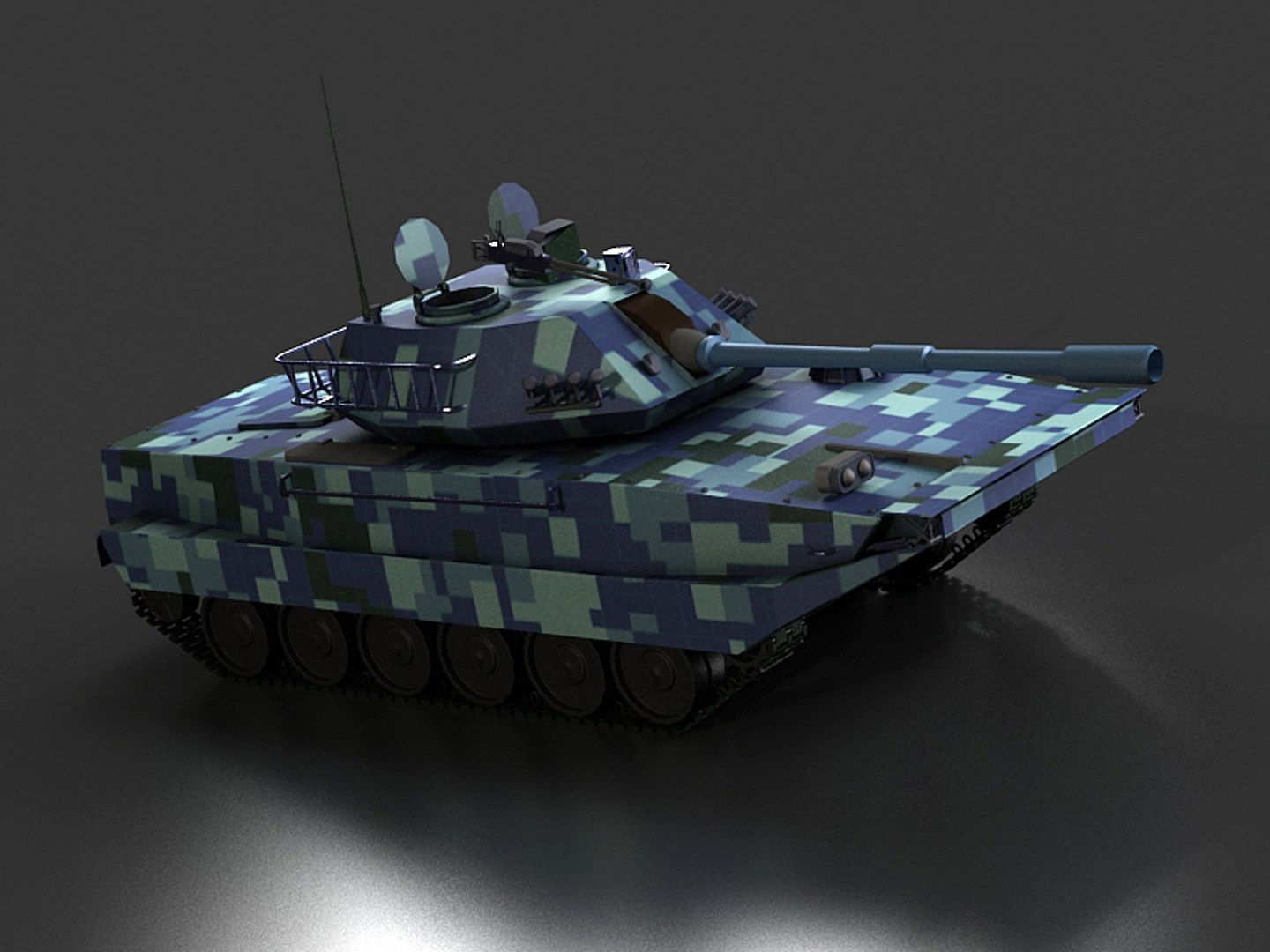 63a Amphibious Tank Tracked Vehicle 3D Model - TurboSquid 1645411