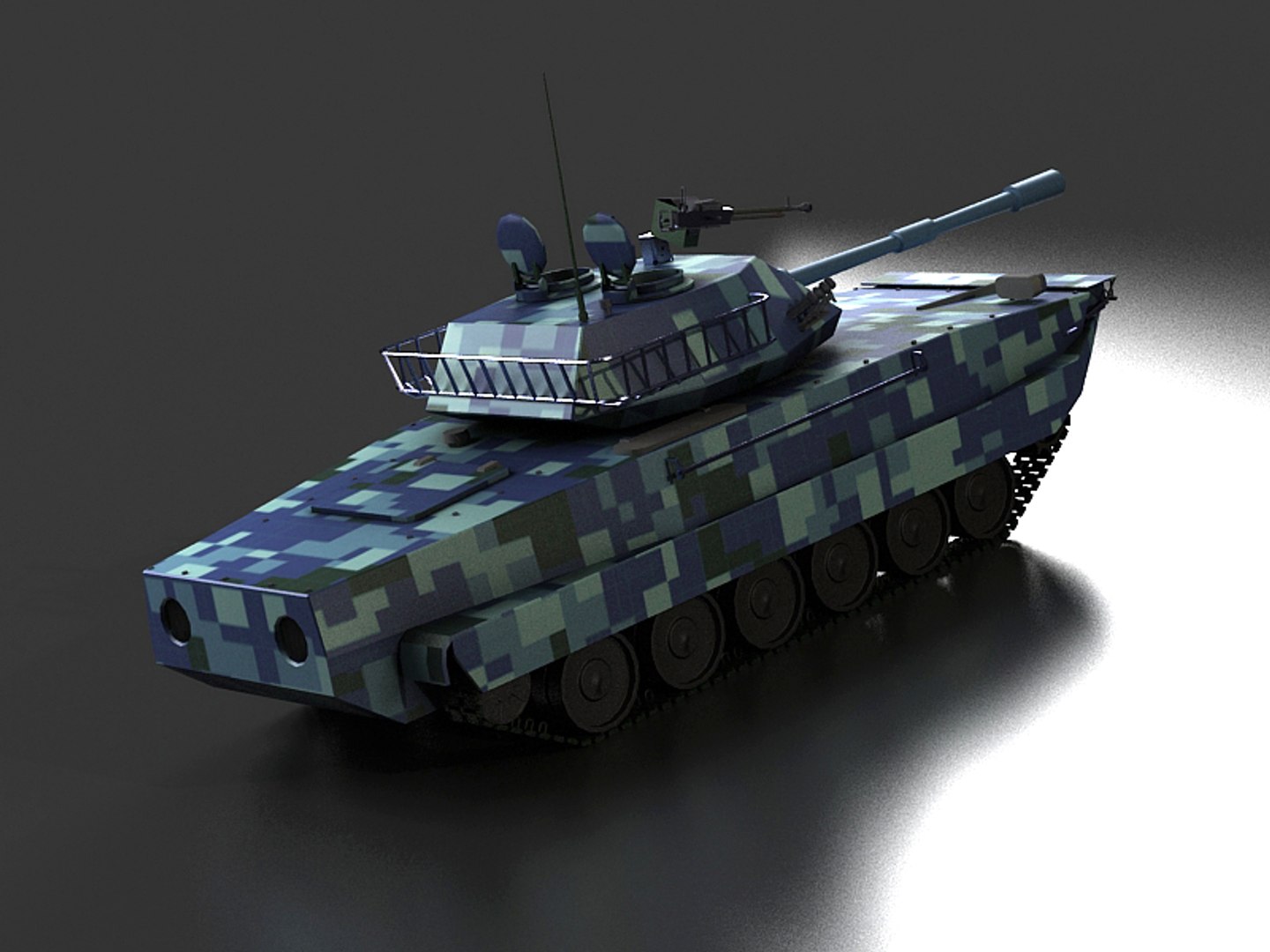 63a Amphibious Tank Tracked Vehicle 3D Model - TurboSquid 1645411
