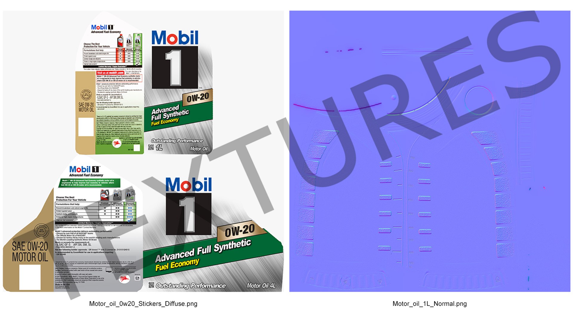 3D Motor Oil Mobil 1l Model - TurboSquid 1366262