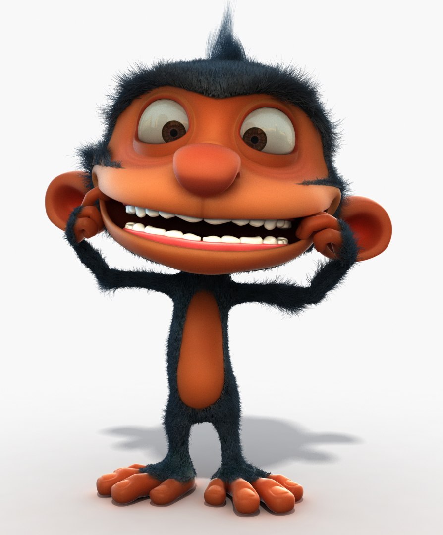 Fantasy monkey - rigged 3D model - TurboSquid 1382637