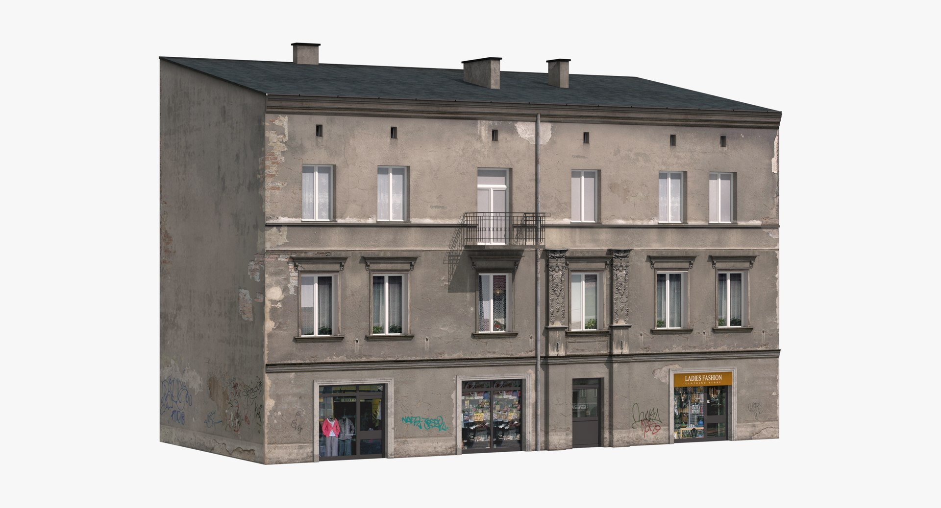 3d Model Old Building