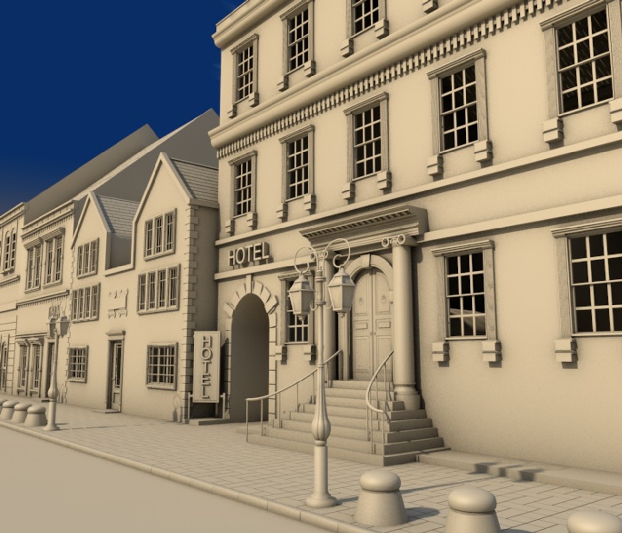 3d model street