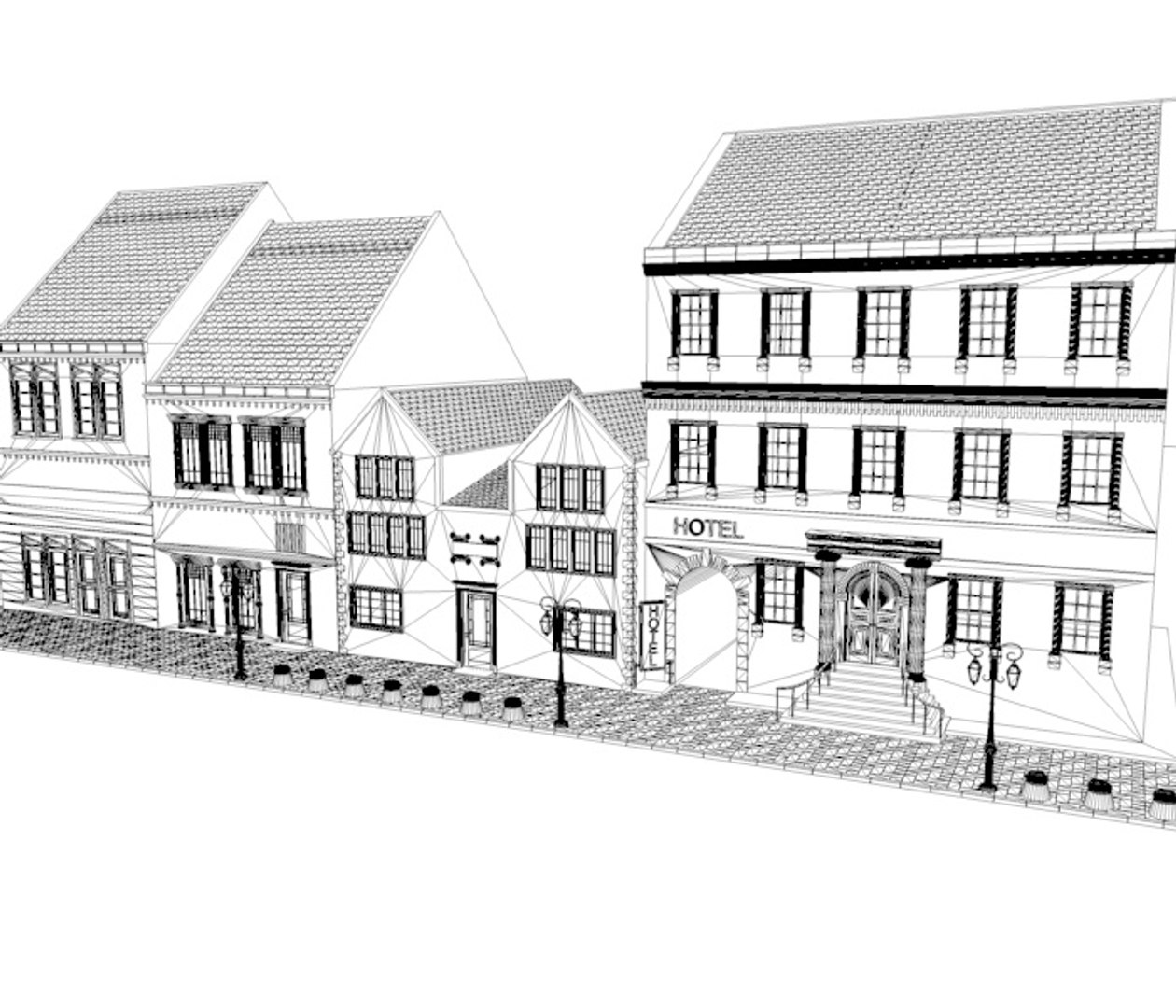 3d model street
