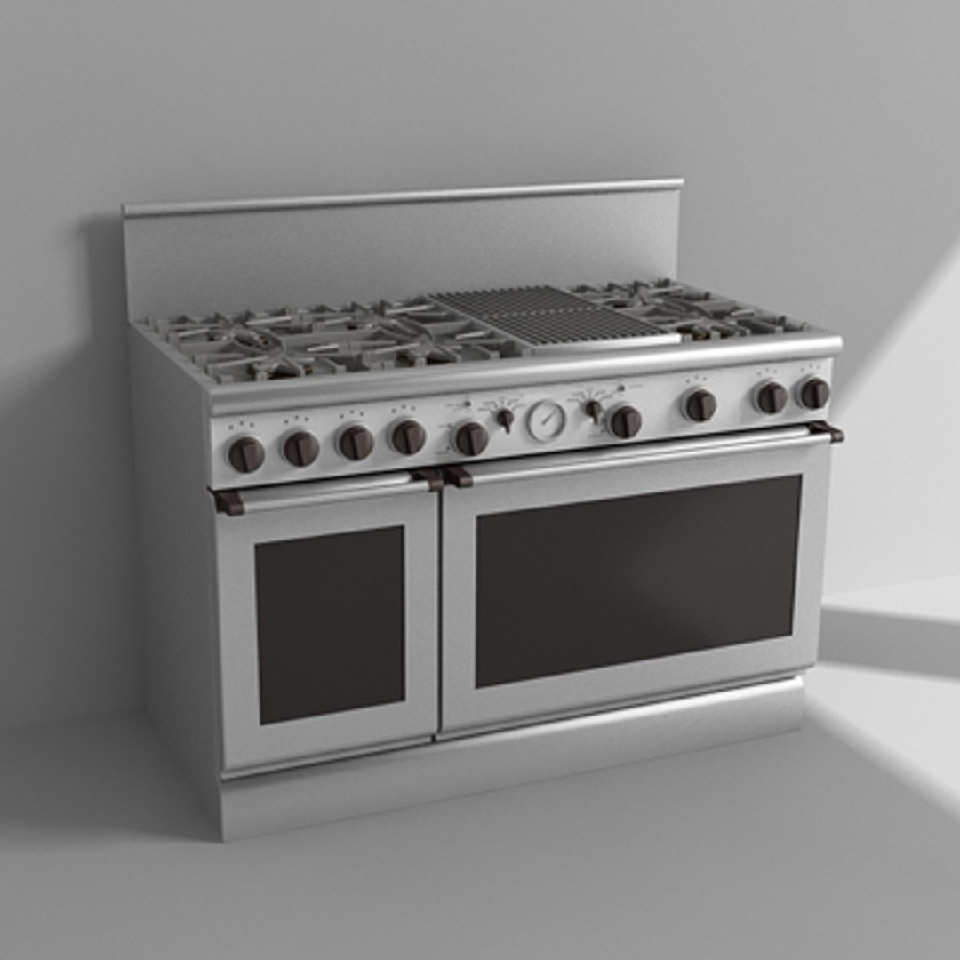3d Kitchen Range Model