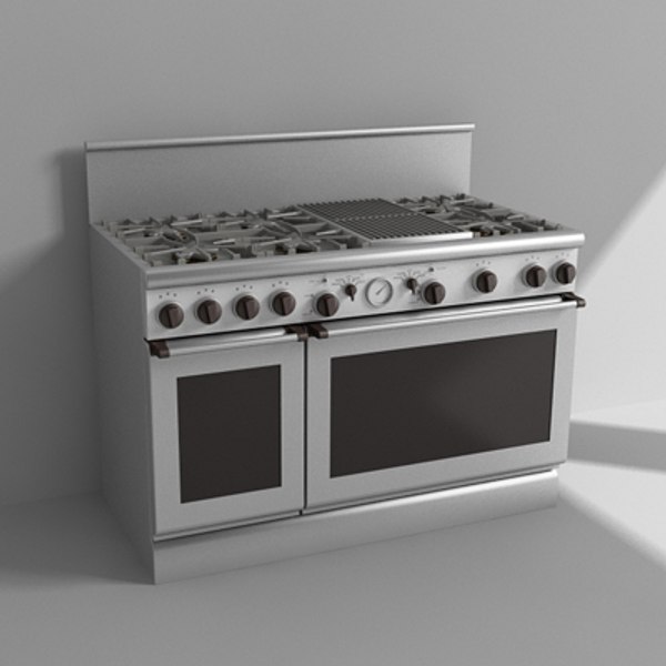 3d kitchen range model
