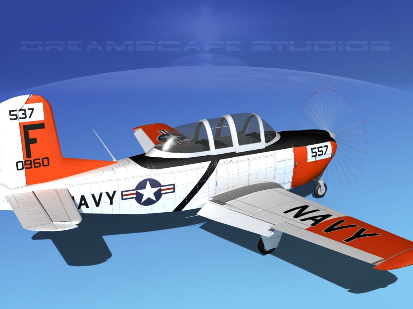 3D model beechcraft t-34 mentor - TurboSquid 1218671