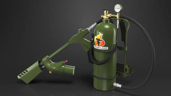Throwflame xl18 flamethrower flame 3D model - TurboSquid 1640194