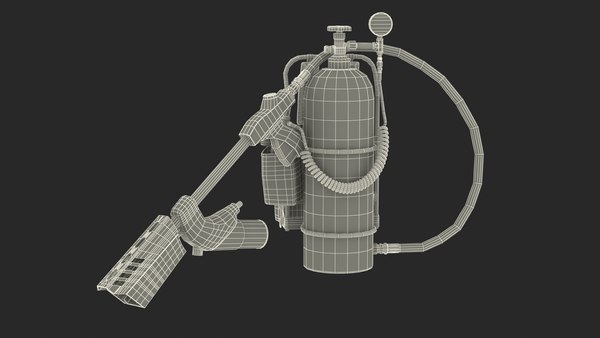 Throwflame xl18 flamethrower flame 3D model - TurboSquid 1640194