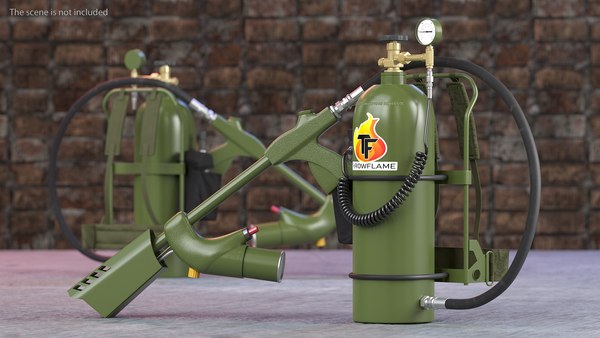 Throwflame xl18 flamethrower flame 3D model - TurboSquid 1640194