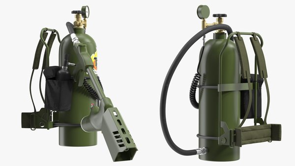 Throwflame xl18 flamethrower flame 3D model - TurboSquid 1640194