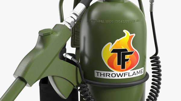 Throwflame xl18 flamethrower flame 3D model - TurboSquid 1640194