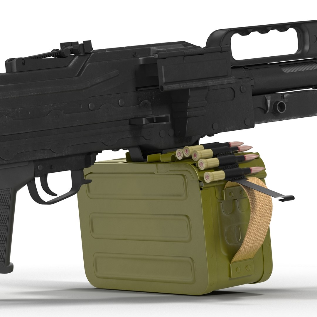 3d model russian light machine gun