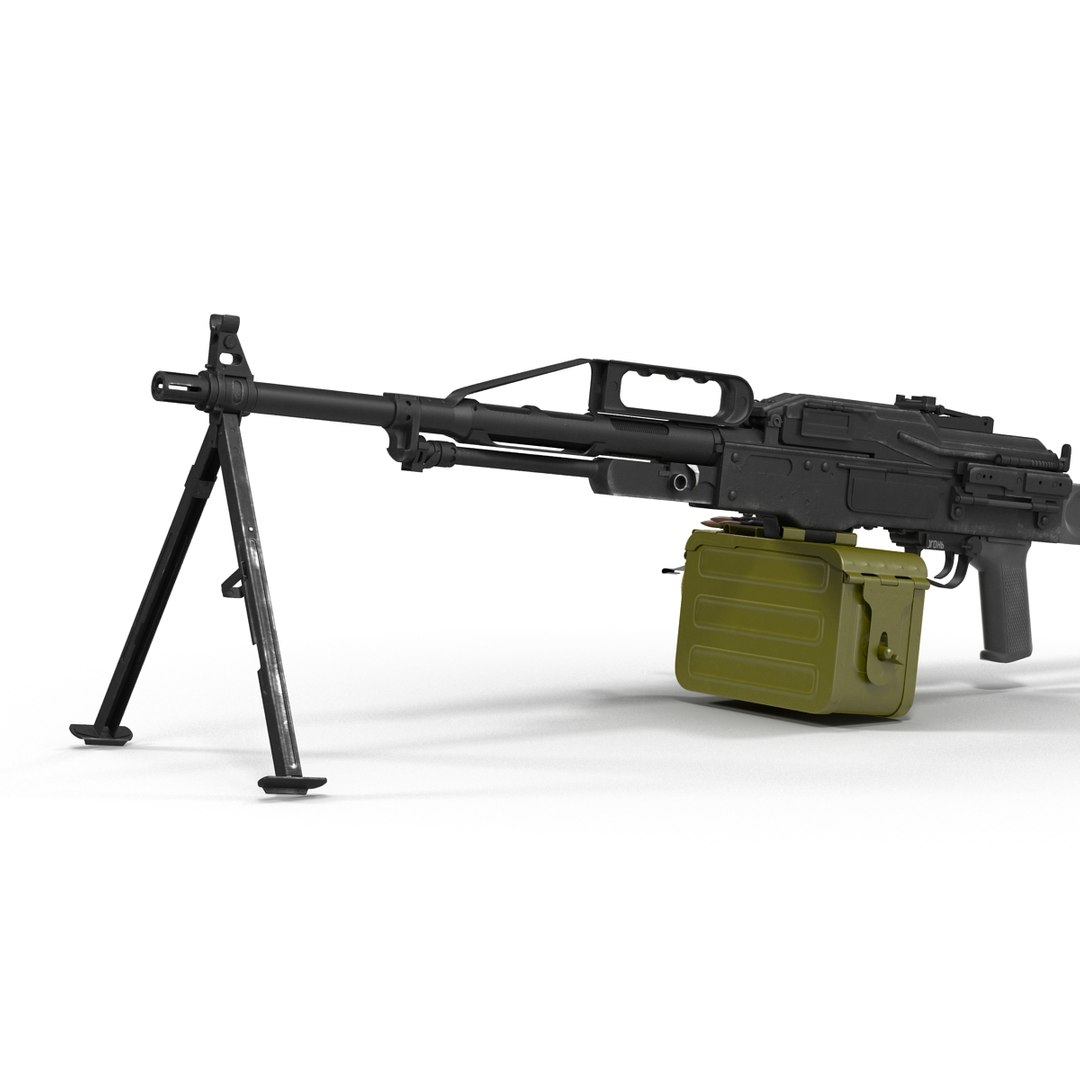 3d model russian light machine gun