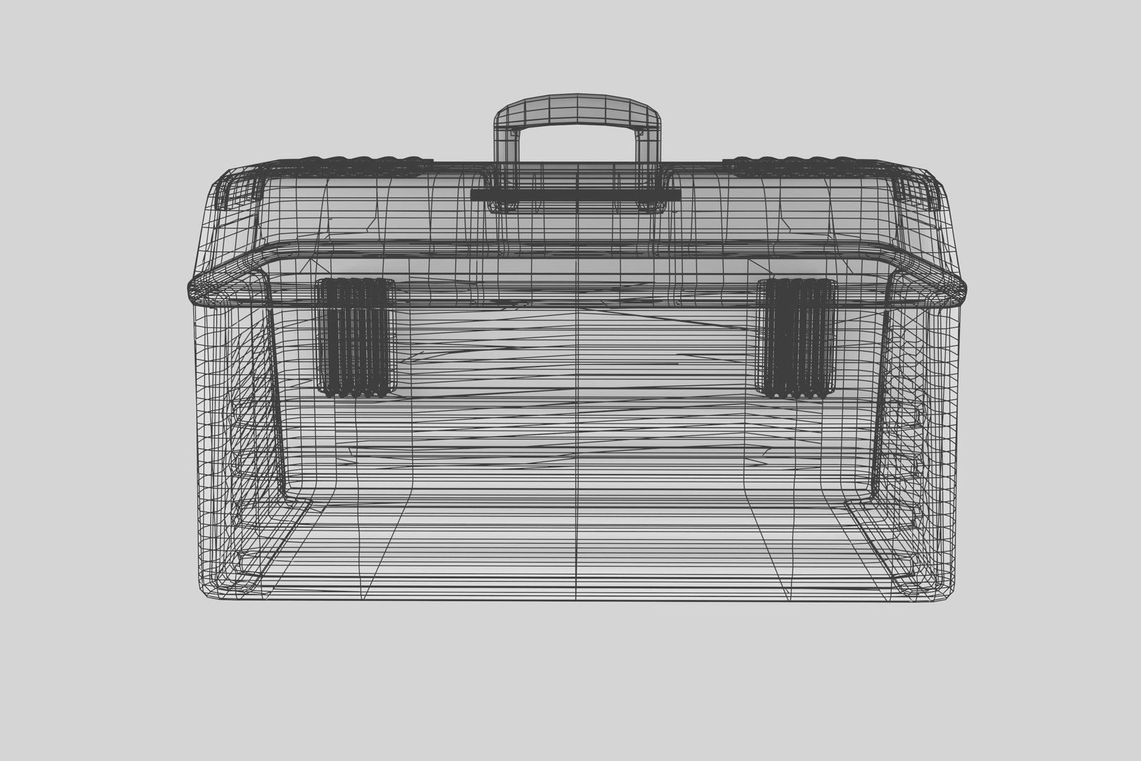 Black plastic Toolbox model - TurboSquid 2010532
