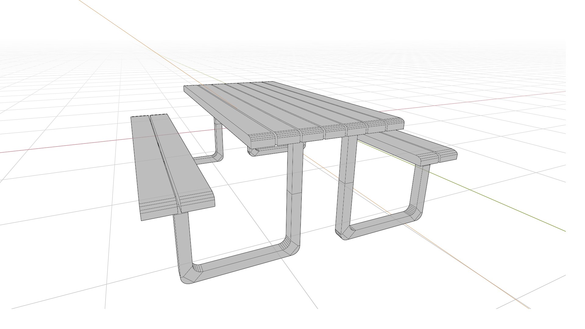 3D PARK TABLE - TurboSquid 2241293