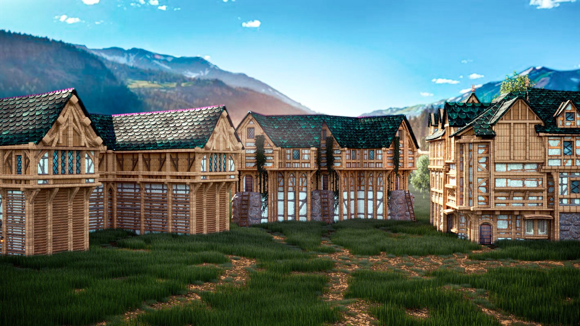 3D BIG Fantasy House Pack 2 - TurboSquid 1833413