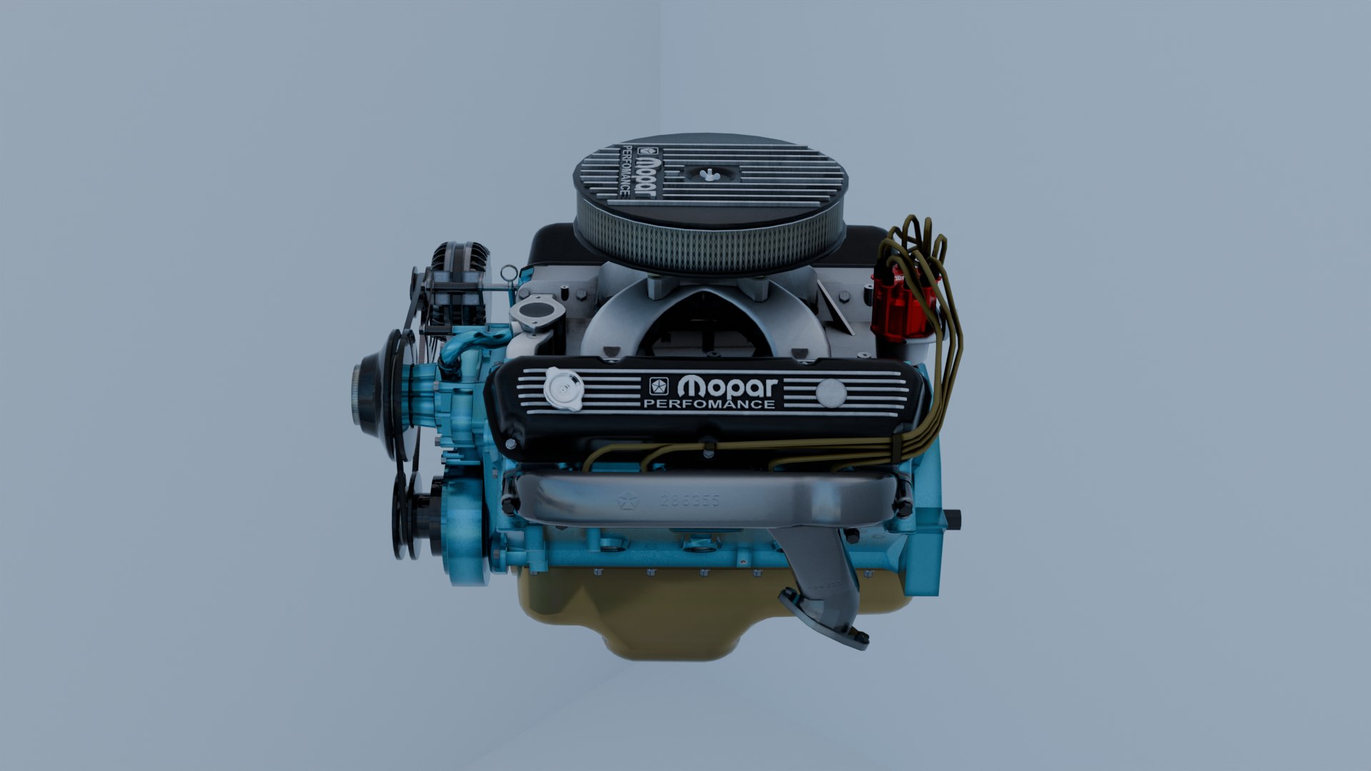 Mopar Performance-340 V8 Engine 3D Model - TurboSquid 2407382