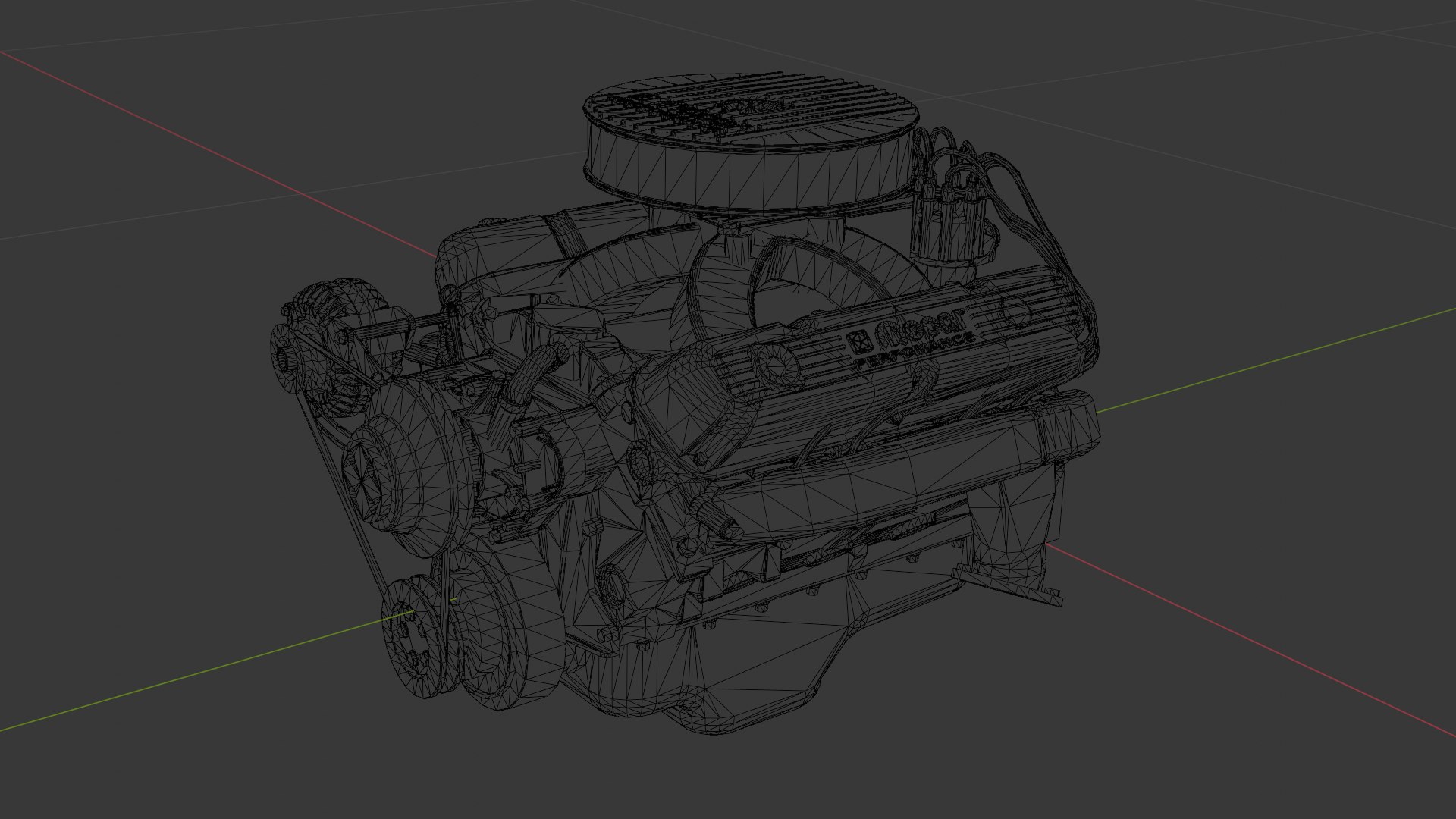 Mopar Performance-340 V8 Engine 3D Model - TurboSquid 2407382