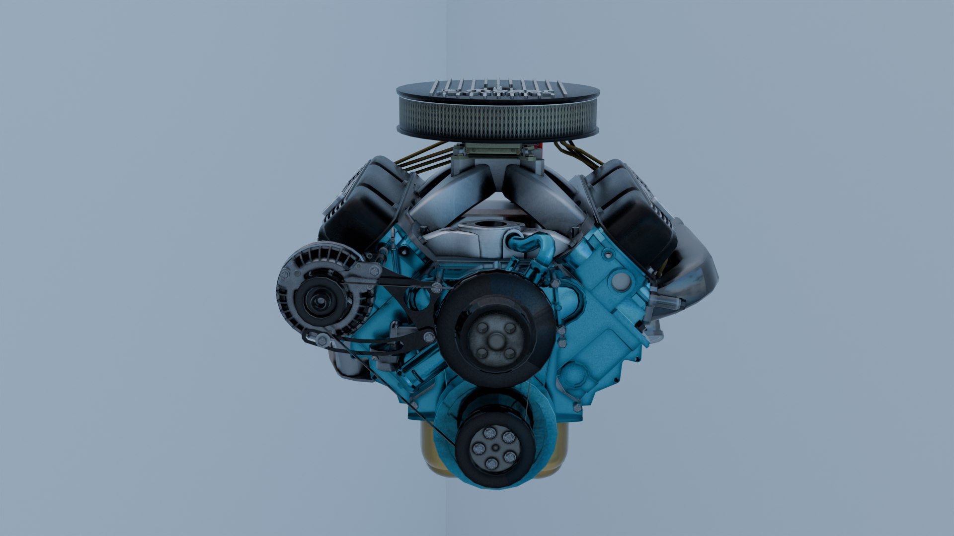 Mopar Performance-340 V8 Engine 3D Model - TurboSquid 2407382