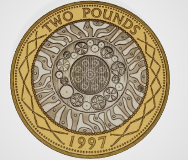 Free 3D pound coin - TurboSquid 1503975