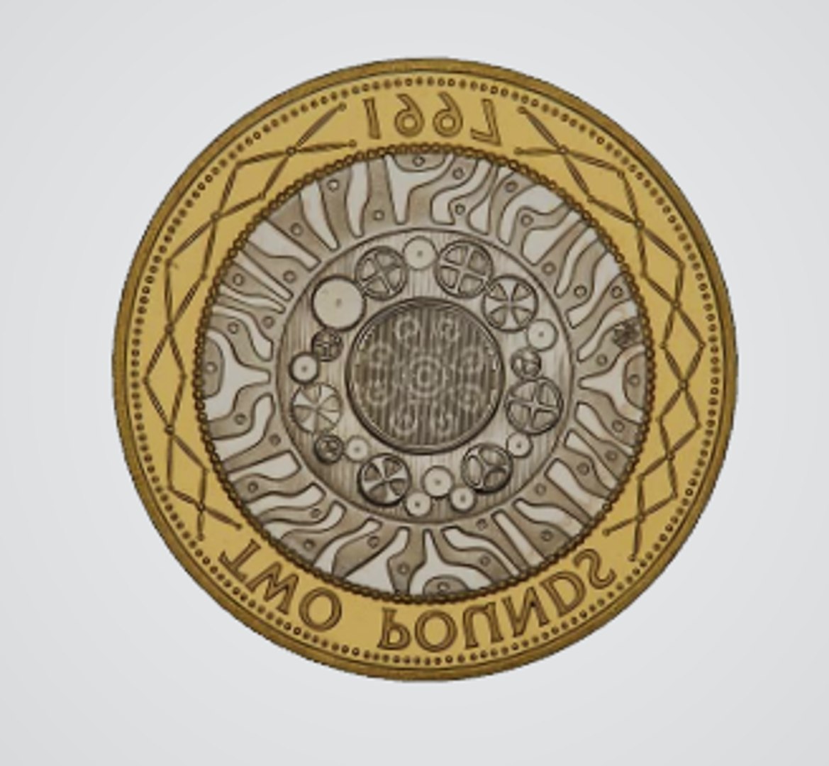 Free 3D Pound Coin - TurboSquid 1503975