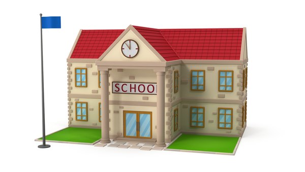 modelo 3d Escuela de dibujos animados - TurboSquid 2341386