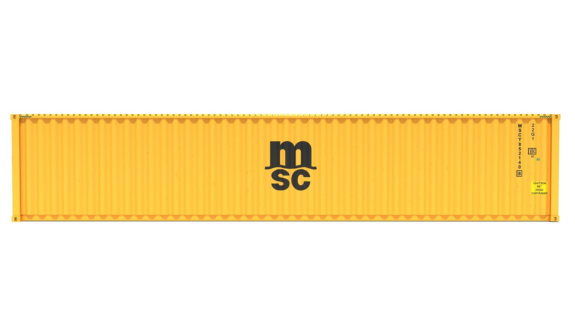 3D Shipping Container Msc Model - TurboSquid 1616050