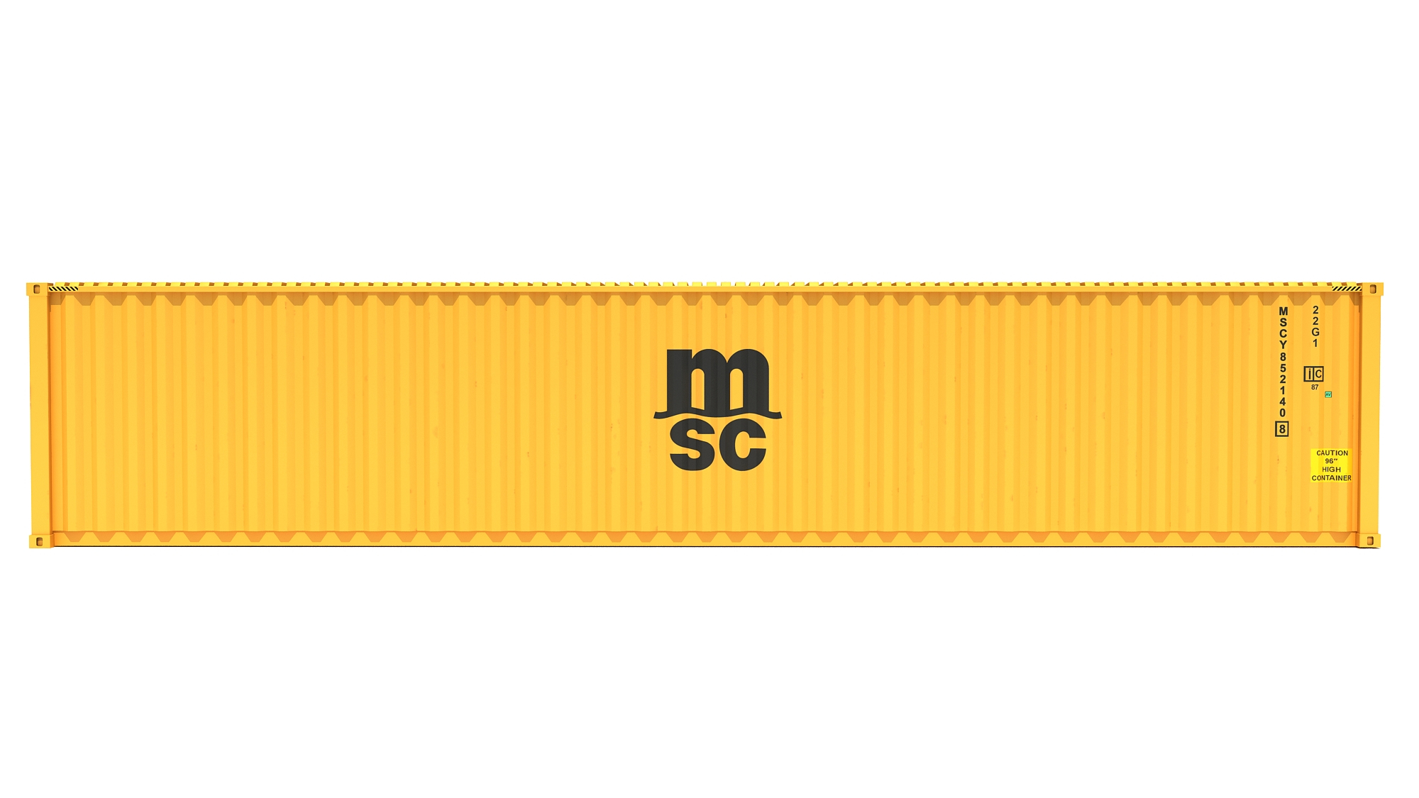 modelo 3d Contenedor de envío MSC - TurboSquid 1616050