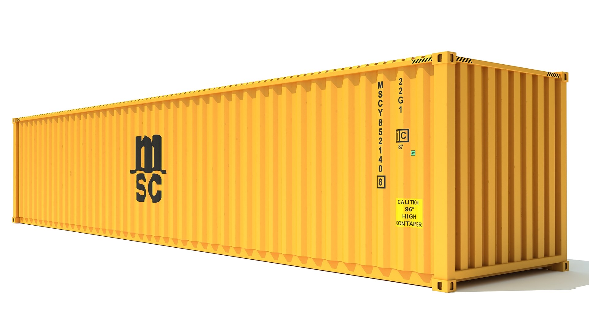 3D Shipping Container Msc Model - TurboSquid 1616050