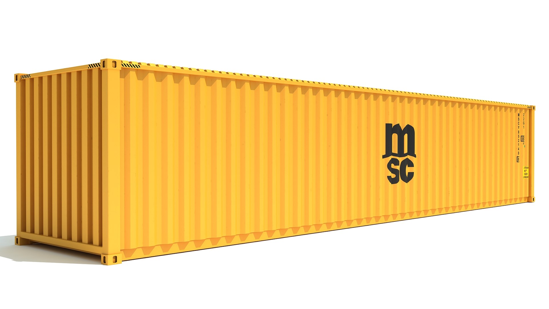 3D Shipping Container Msc Model - TurboSquid 1616050