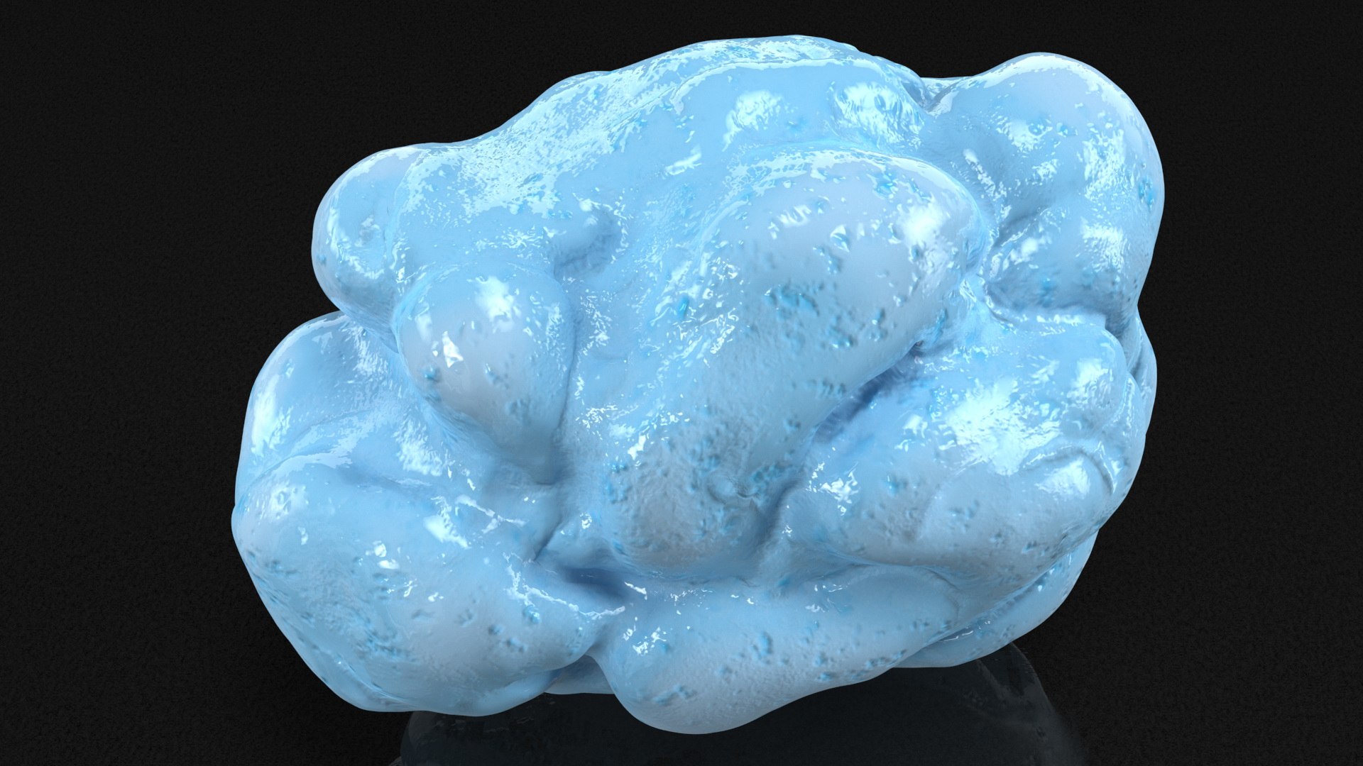 Blue Chewed Gum 3D Model - TurboSquid 1830839