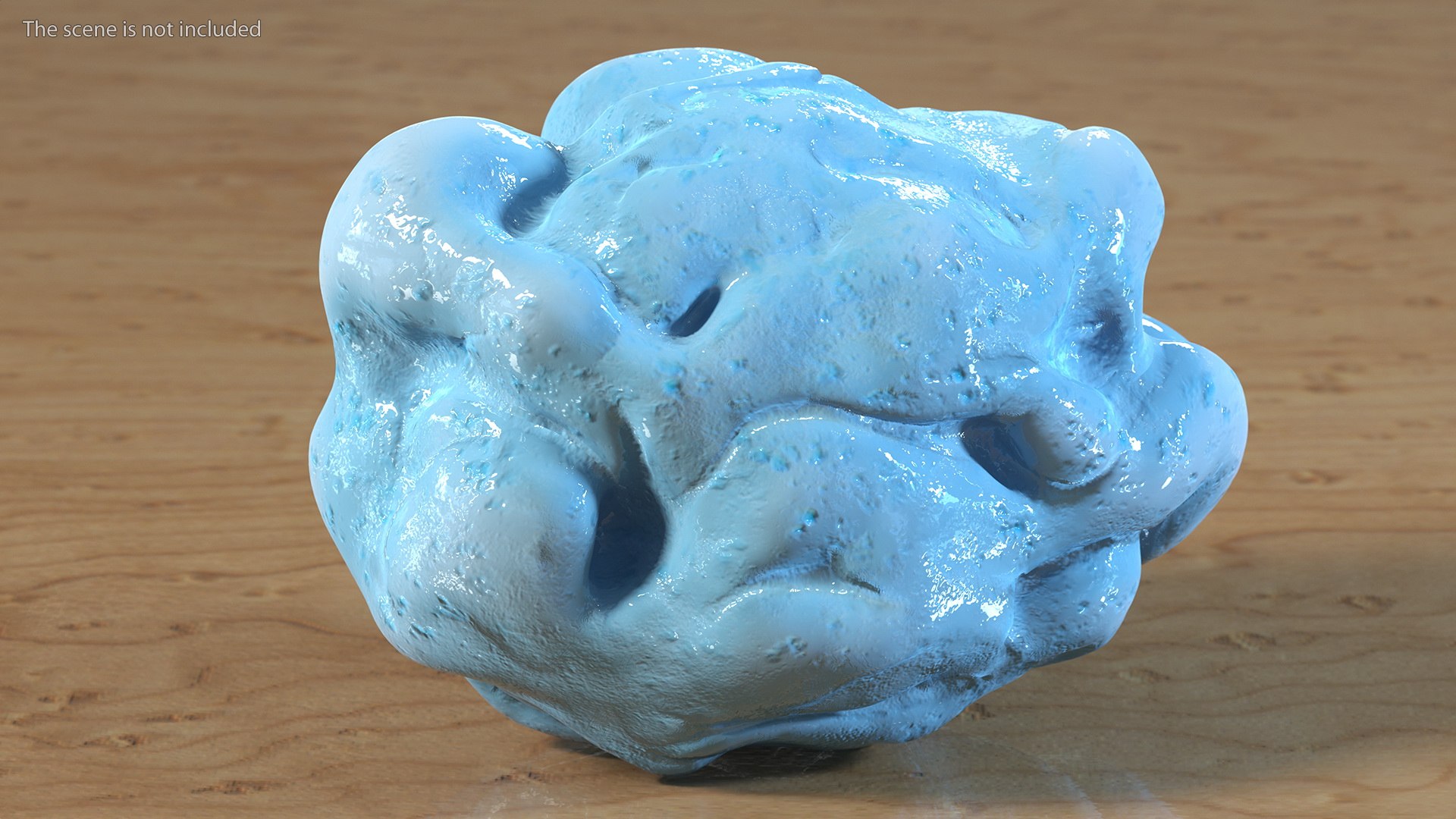 Blue Chewed Gum 3D Model - TurboSquid 1830839