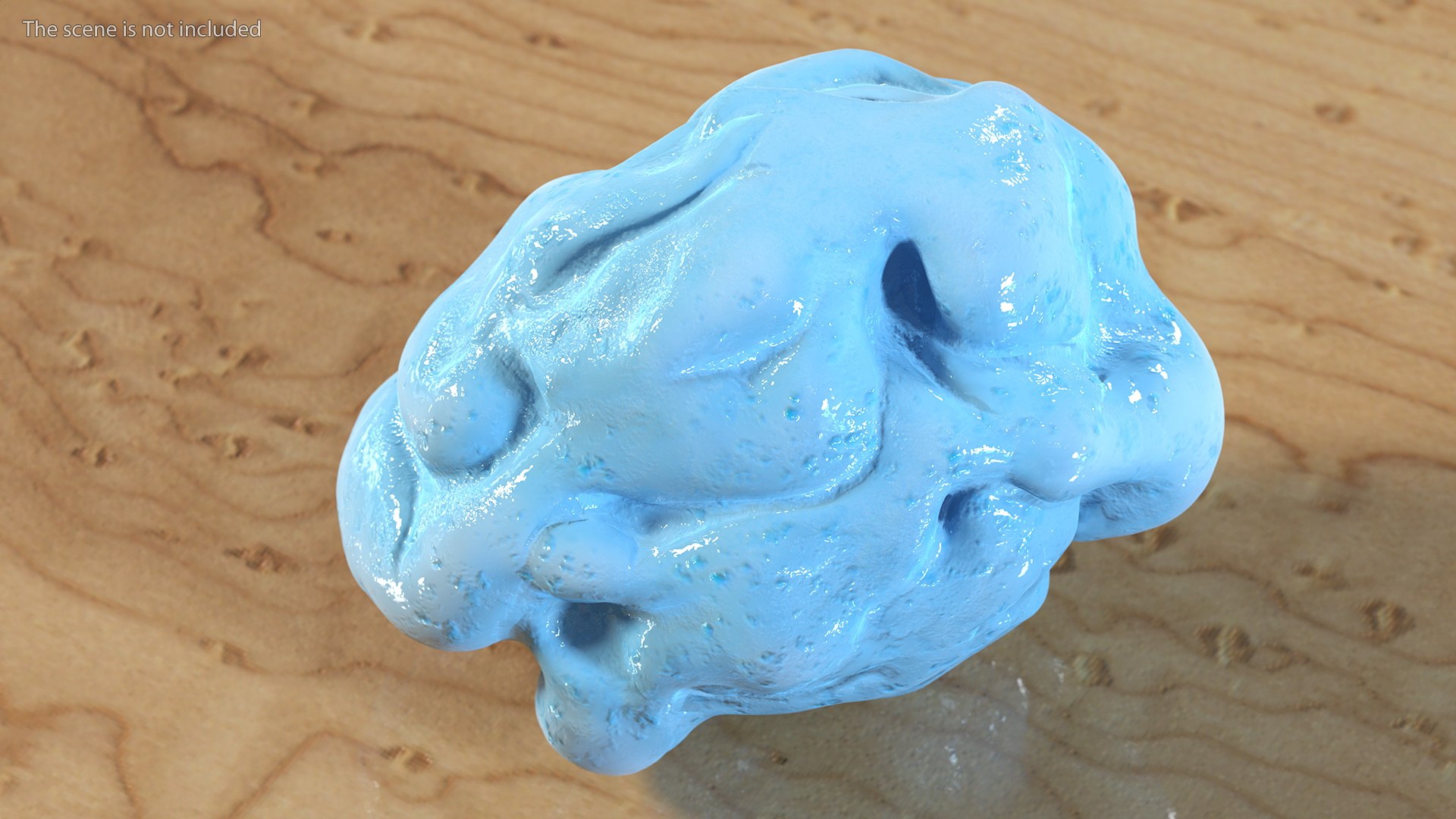 Blue Chewed Gum 3D Model - TurboSquid 1830839