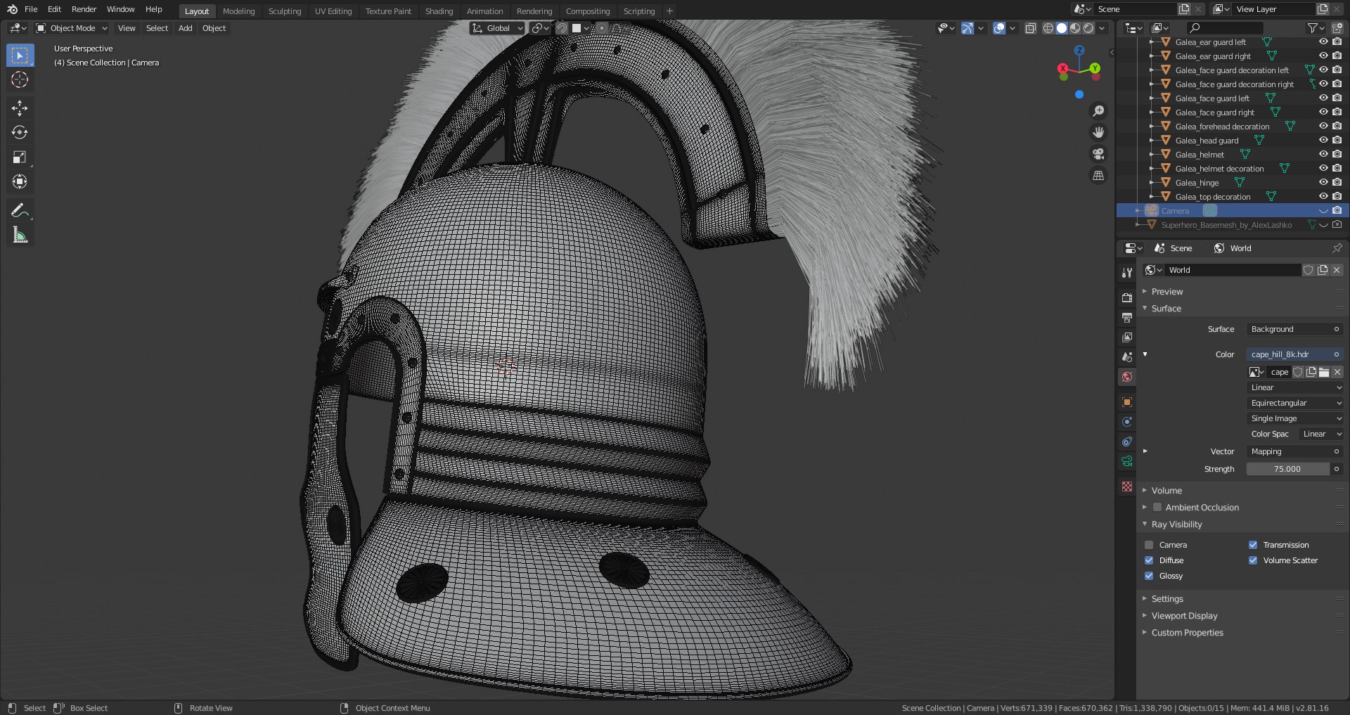 Ancient Roman Galea Model - TurboSquid 1530435