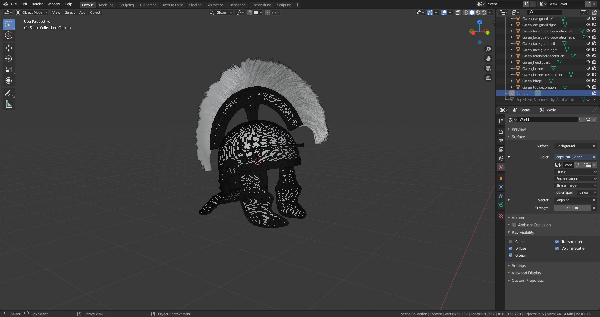 Ancient Roman Galea Model - TurboSquid 1530435
