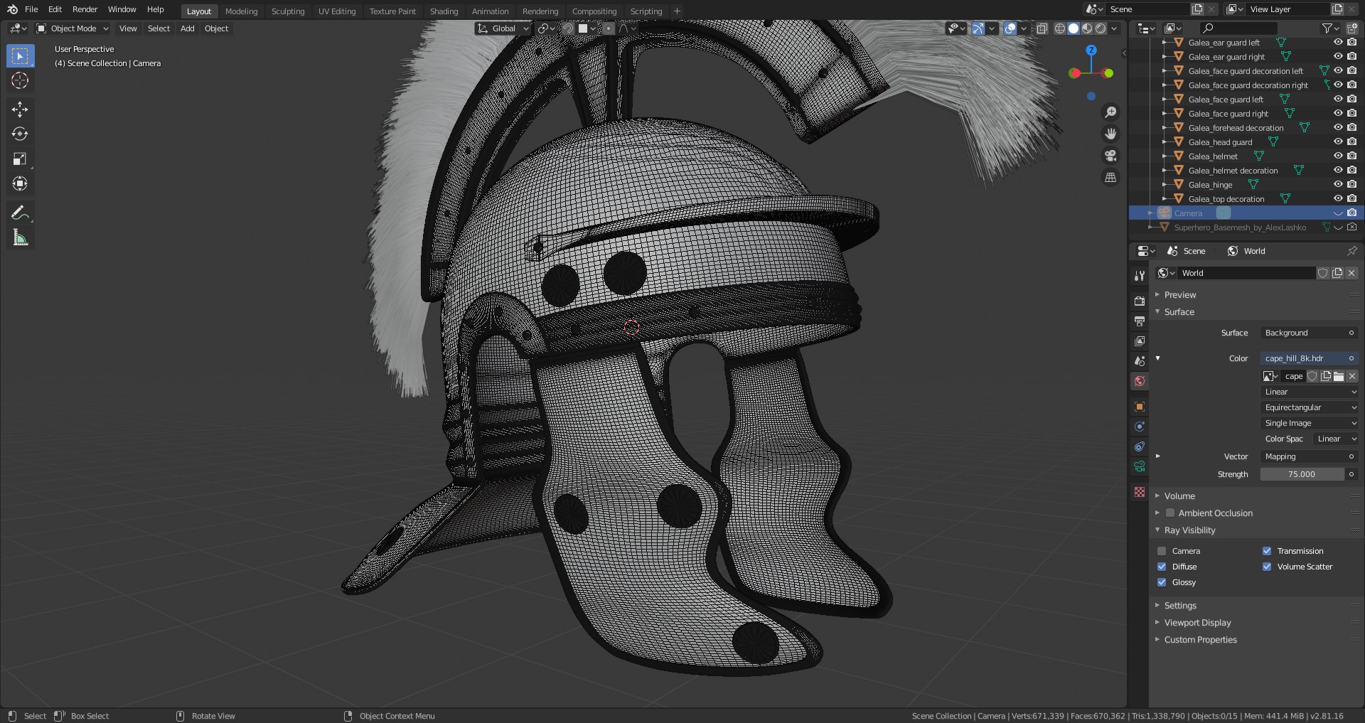 Ancient Roman Galea Model - TurboSquid 1530435