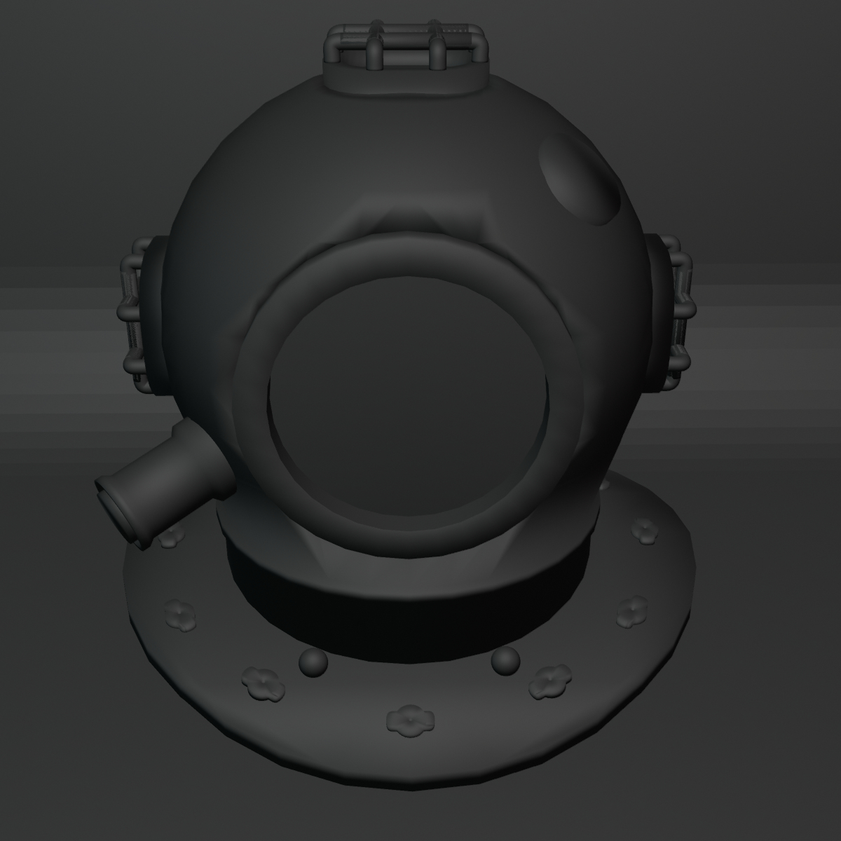 3D Antique Scuba Helmet - TurboSquid 1980541