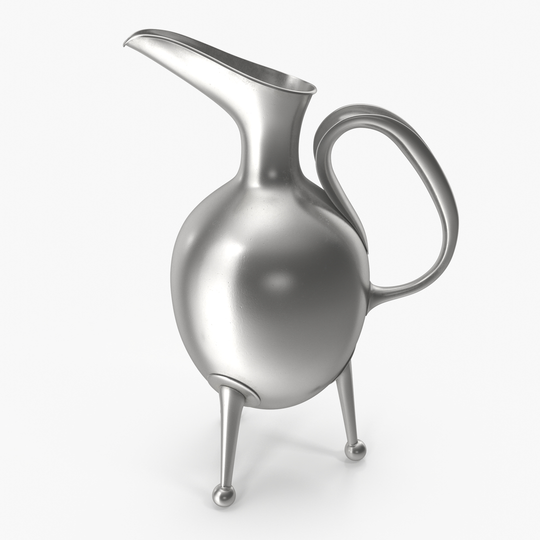 3D Silver Wine Pitcher - TurboSquid 2123577