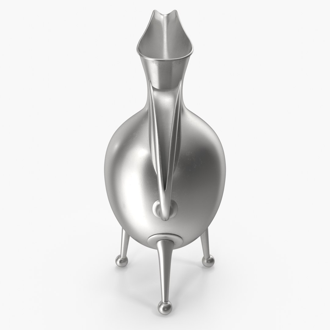 3D Silver Wine Pitcher - TurboSquid 2123577