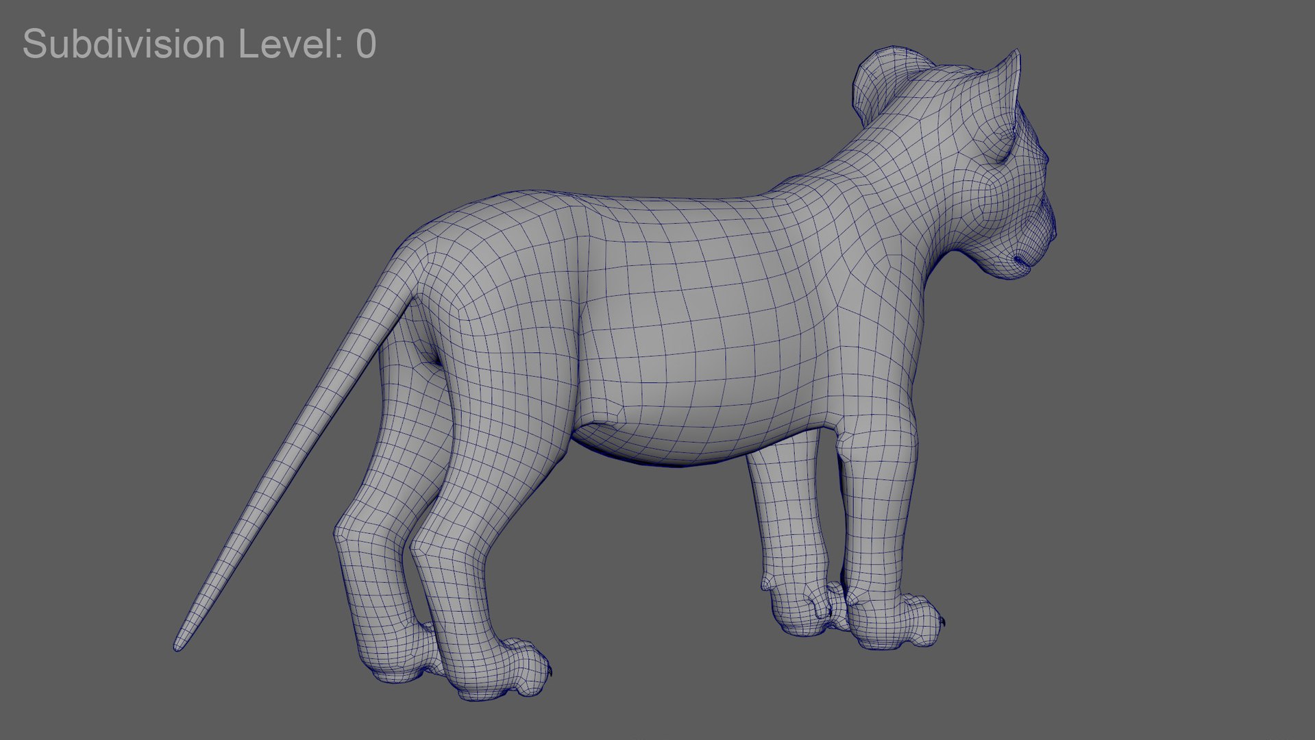 3D Model Lion Cub - TurboSquid 1427426