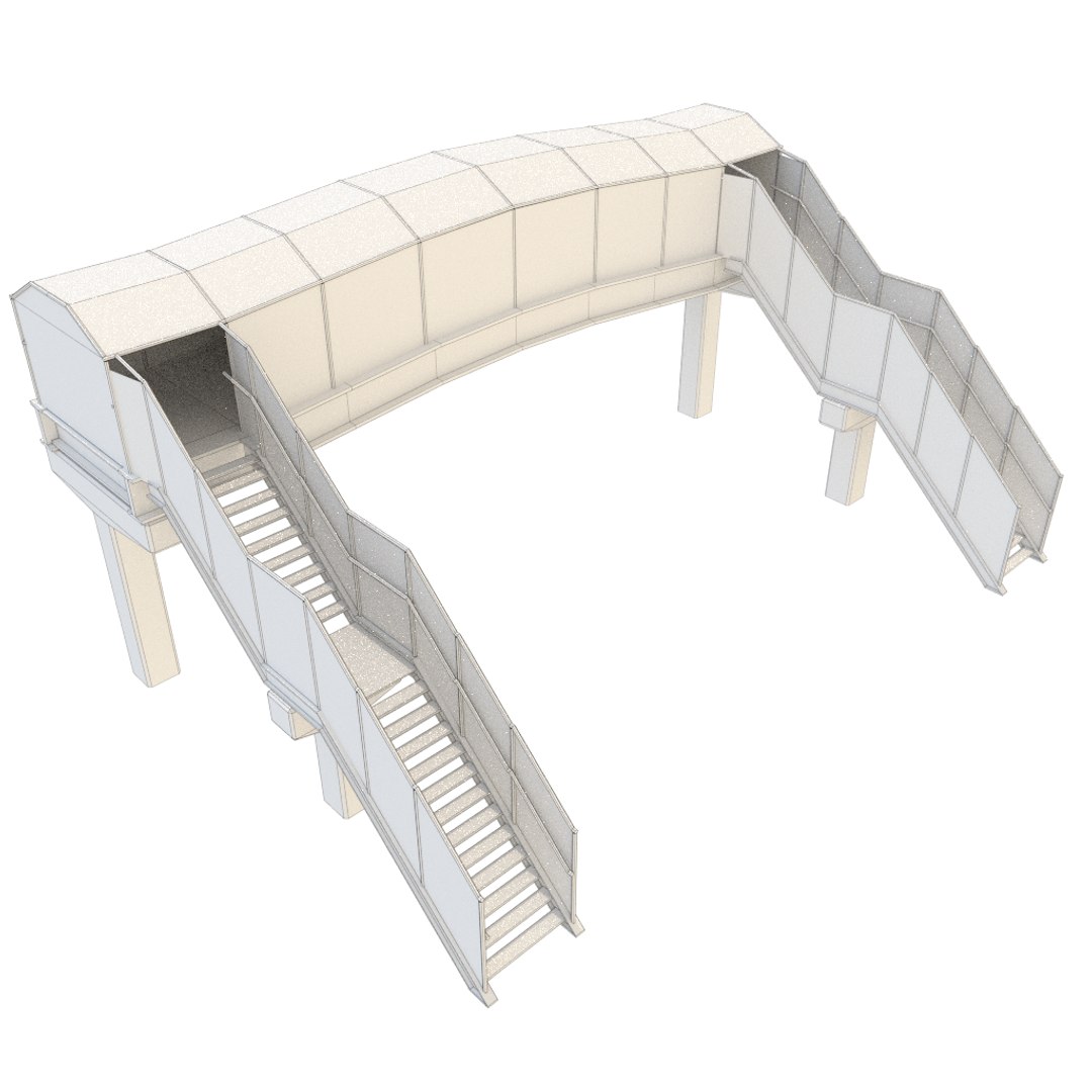 3d Obj Pedestrian Bridge