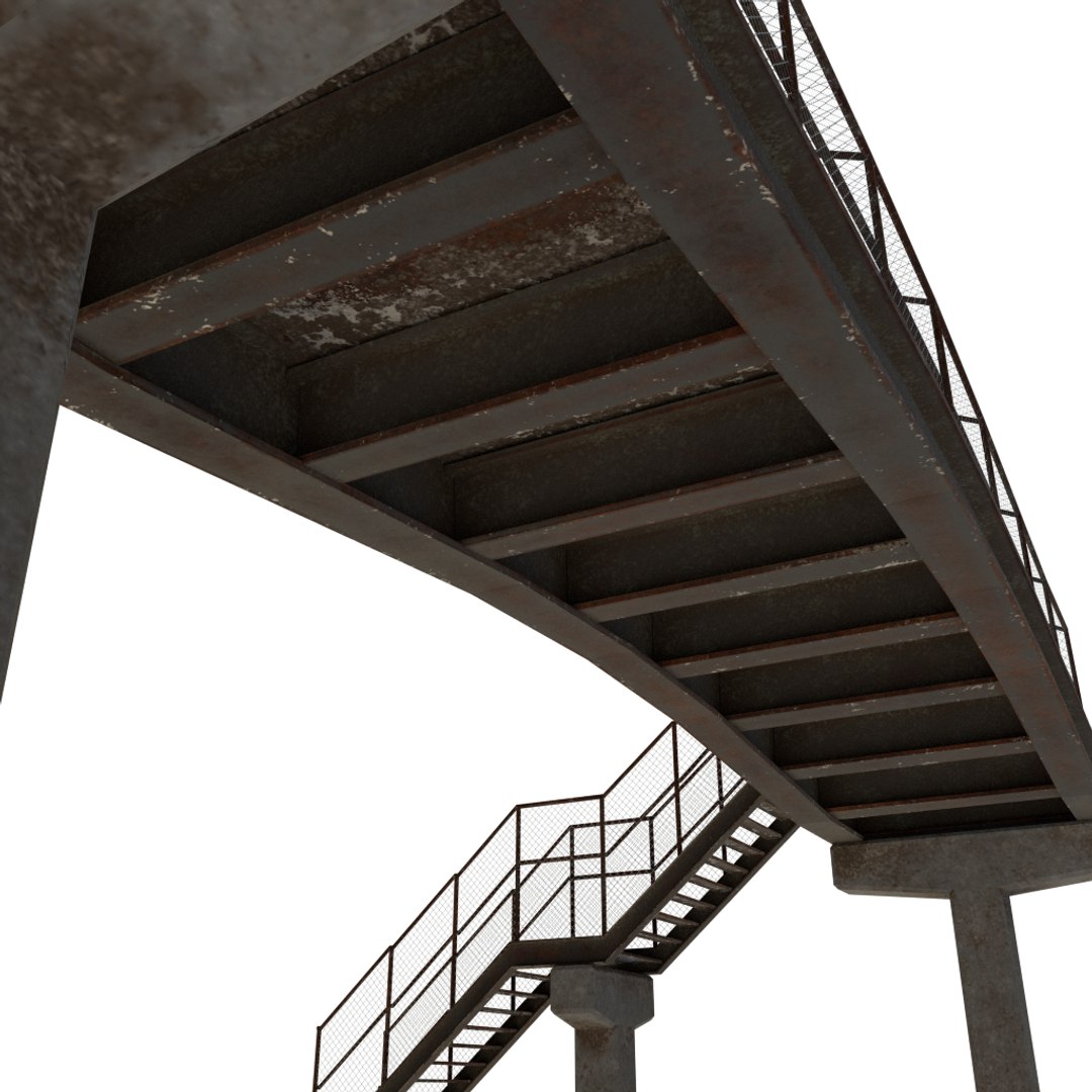 3d Obj Pedestrian Bridge
