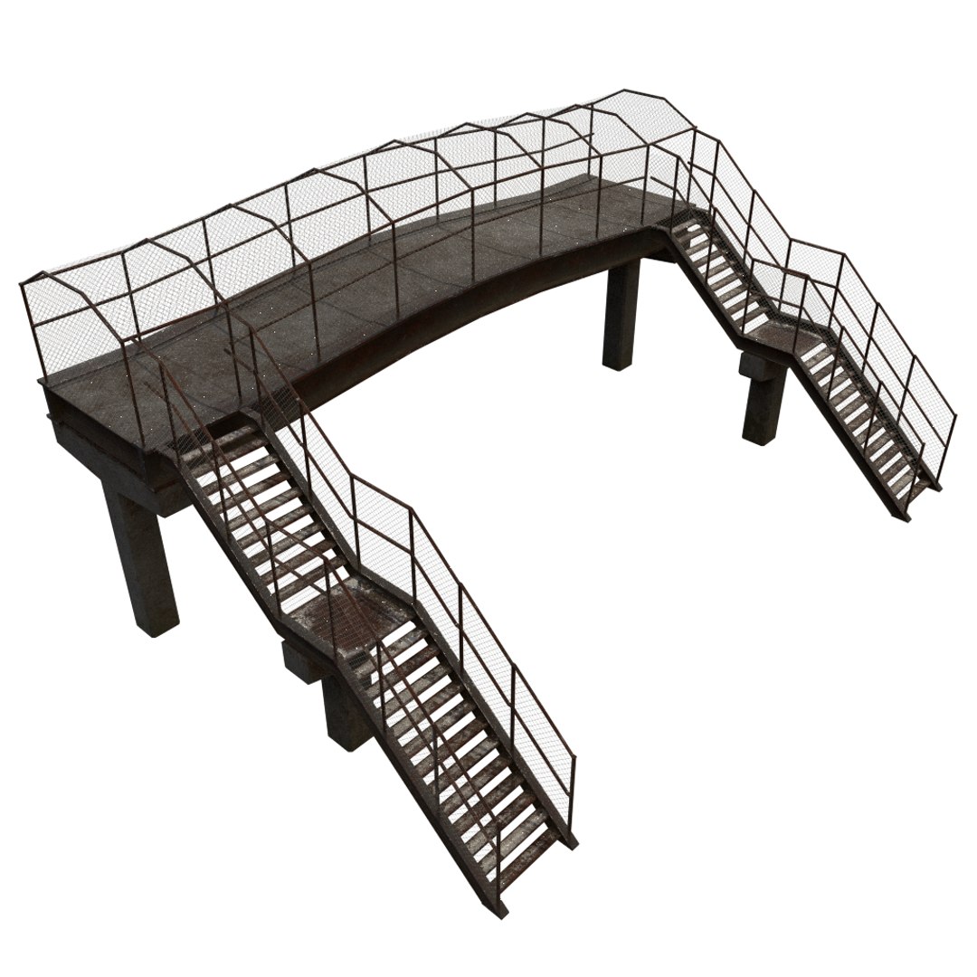 3d Obj Pedestrian Bridge