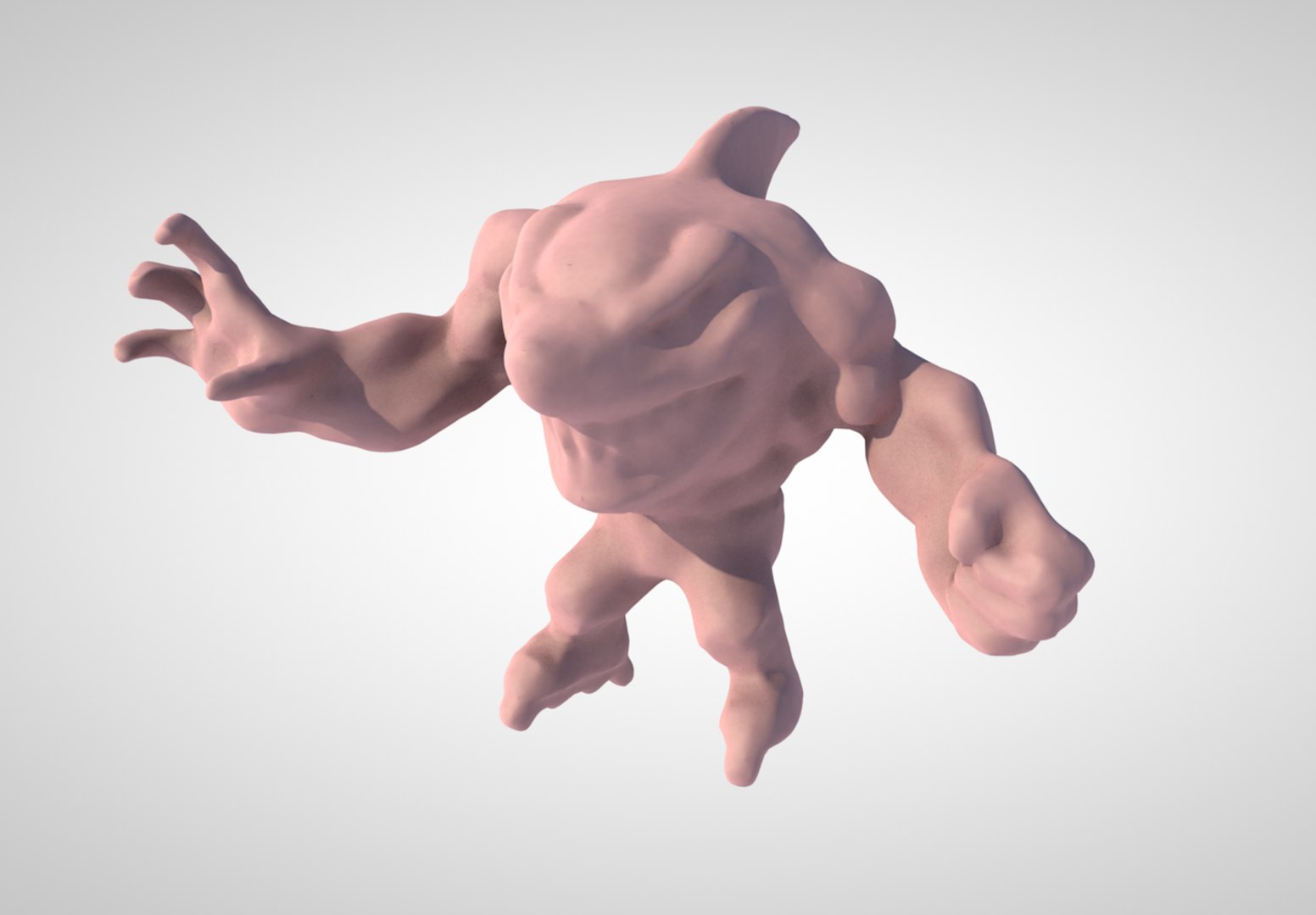 Shark Man Monster Creature 3D - TurboSquid 1456606