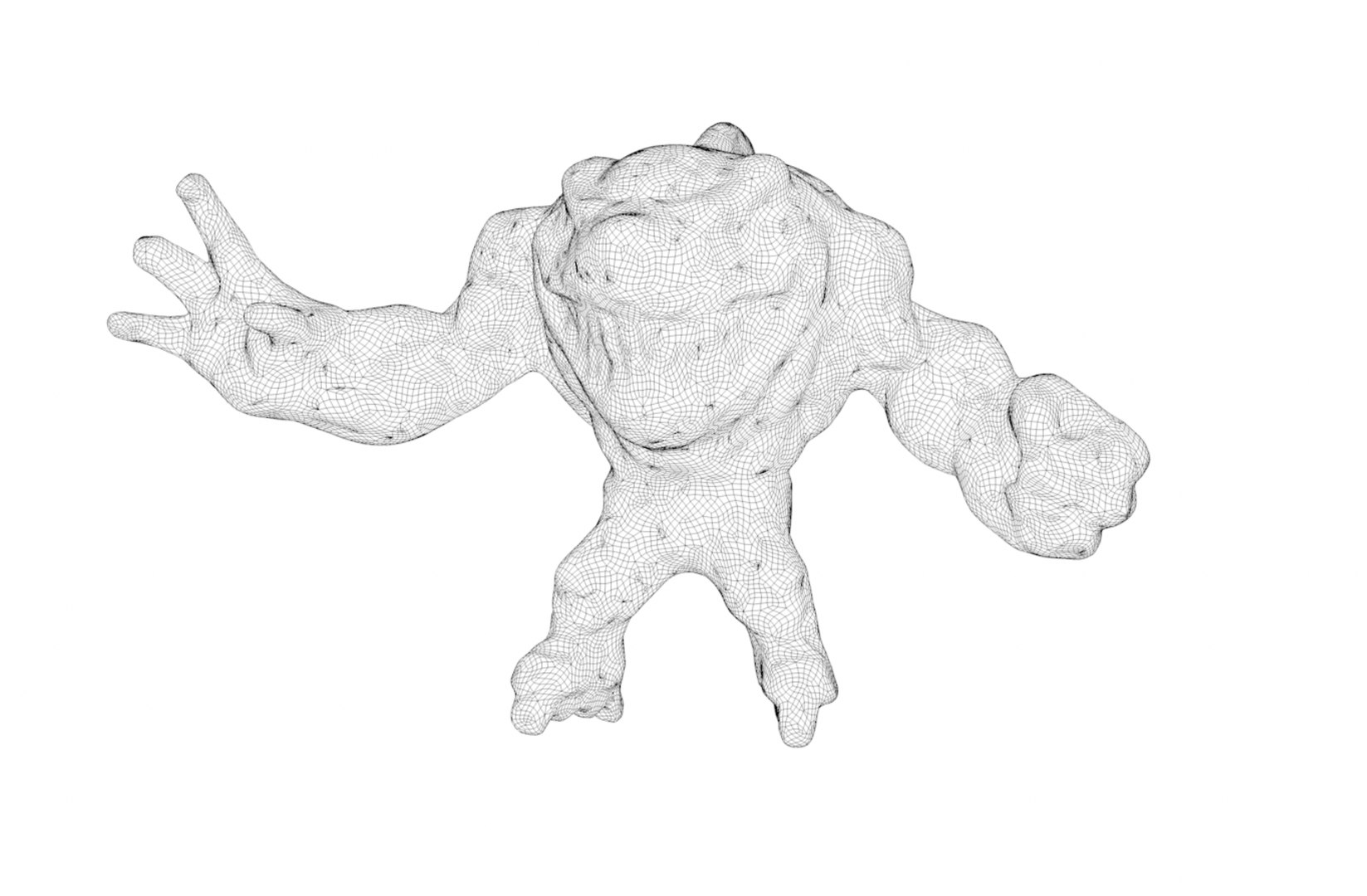 Shark Man Monster Creature 3D - TurboSquid 1456606