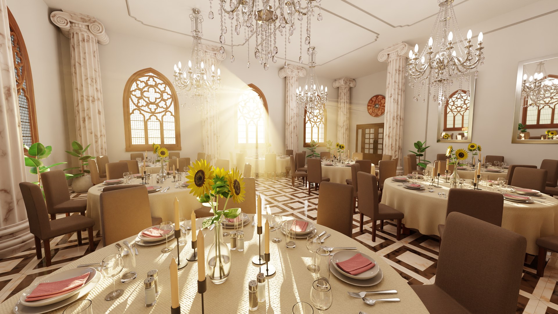 3D Restaurants - Classic - 4 Types model - TurboSquid 2171618