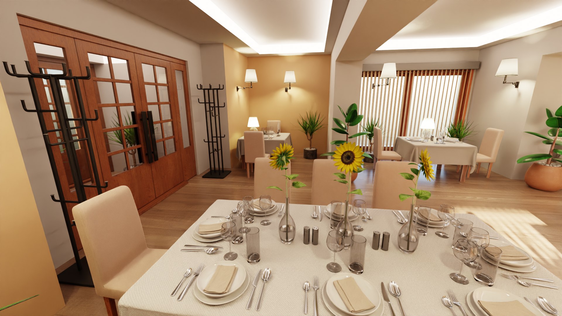 3D Restaurants - Classic - 4 Types model - TurboSquid 2171618