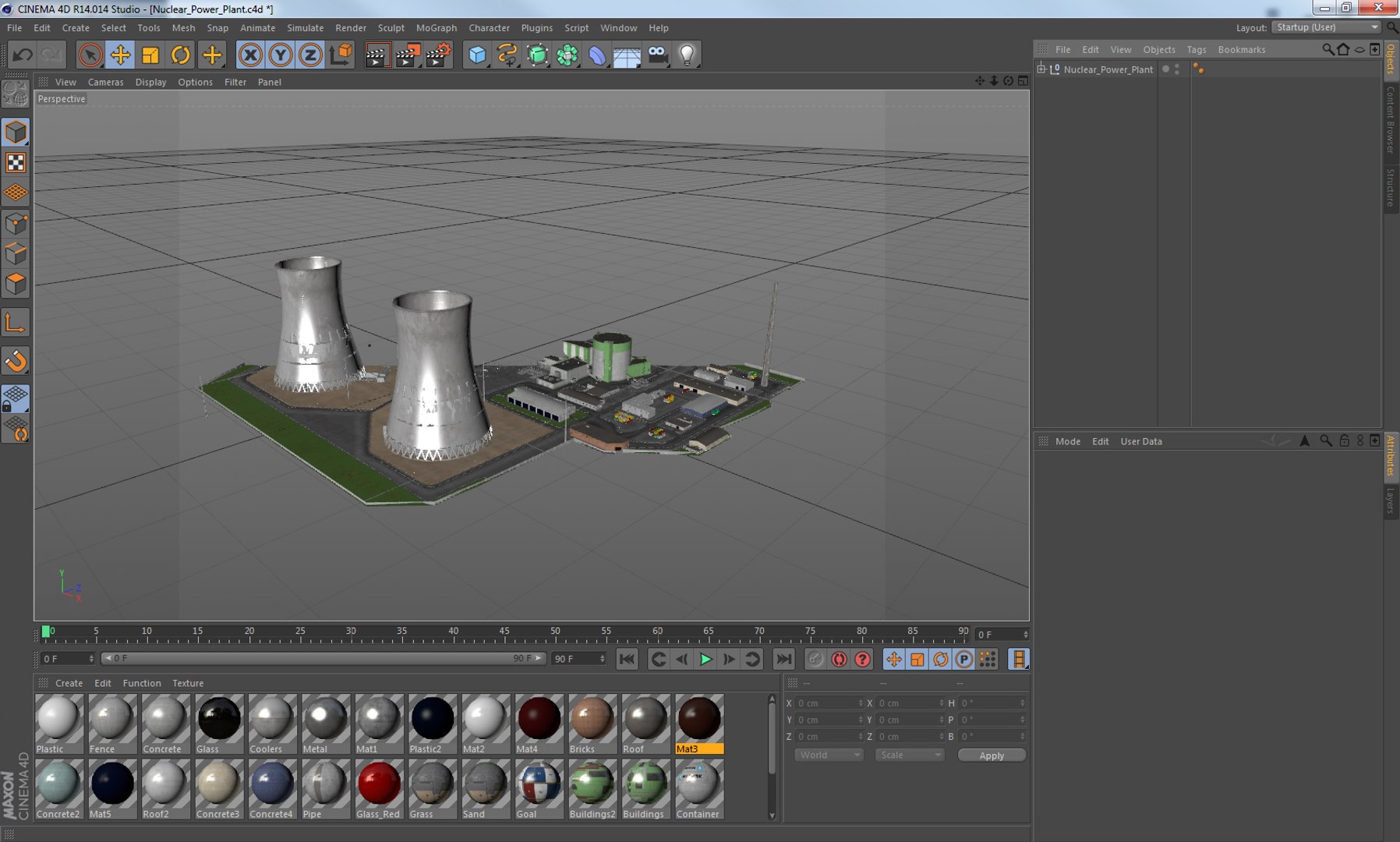 3D model nuclear power plant - TurboSquid 1250253