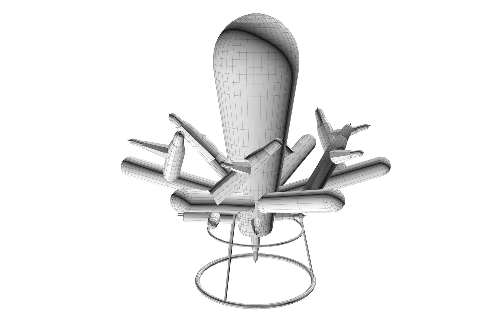 Mercury arc rectifier 3D model - TurboSquid 1233011
